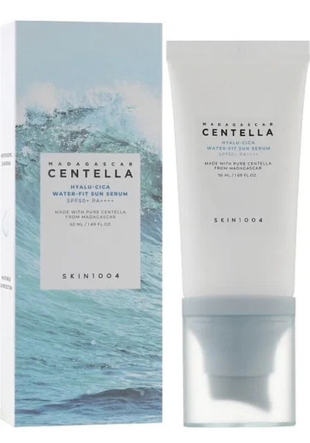 SKIN1004 MADAGASCAR CENTELLA Hyalu-cica Sunscreen Sun Serum SPF 50+ PA ...