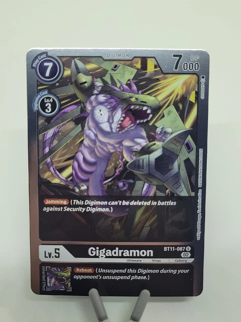 DIGIMON CARD GAME Gigadramon BT11-067 U NM Holo Pack Fresh $3.00 ...