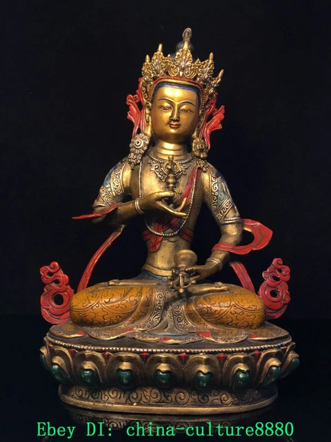 12.7 &BRONZE TIBÉTAIN plaqué or figure de Bodhisattva Jingang original EUR 324,00 - PicClick FR