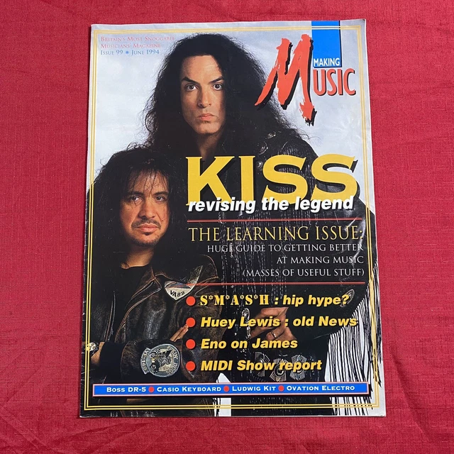MAKING MUSIC MAGAZINE June 1994 Issue 99 Kiss Front Page £9.95 ...