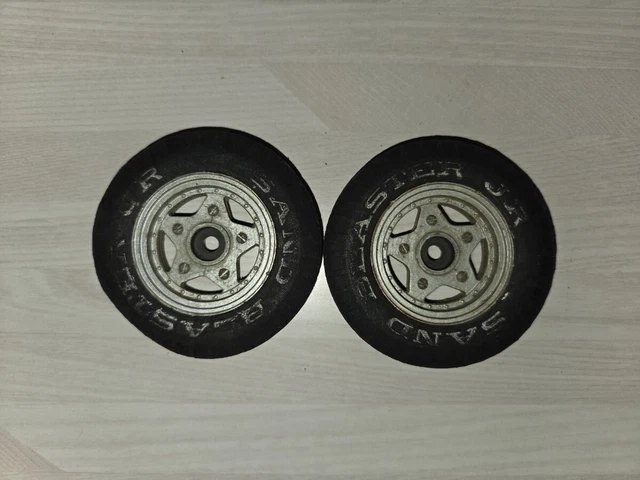 TAMIYA FIRST GENERATION Buggy Champ Front and Rear Tire/Wheel Set with ...