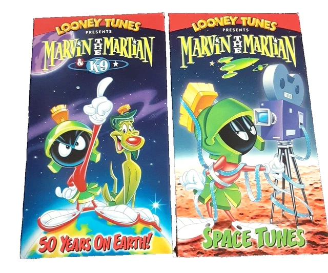2 LOONEY TUNES Marvin the Martian & K-9 VHS Tapes Vintage Cartoons EUR ...