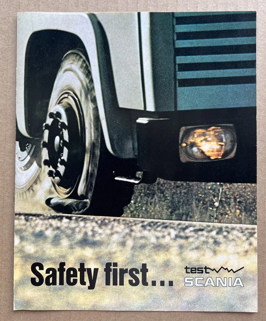 1973 SCANIA - Safety first... original Australian sales brochure $34.95 ...
