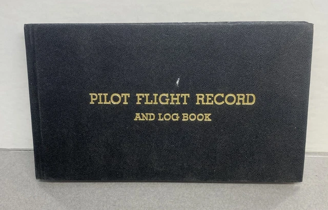 VINTAGE 1970'S PILOT Flight Record Logbook Aviation Collectable $8.95 ...