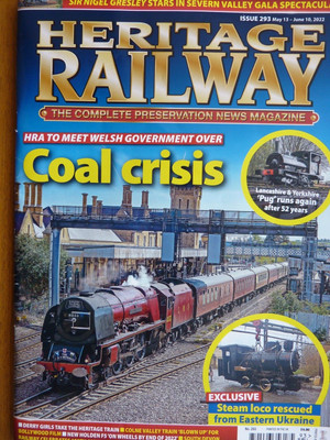 `HERITAGE RAILWAY` MAY 2022 (SVR Gala/LNER `F5` 2-4-2T New Build) £3.75 ...