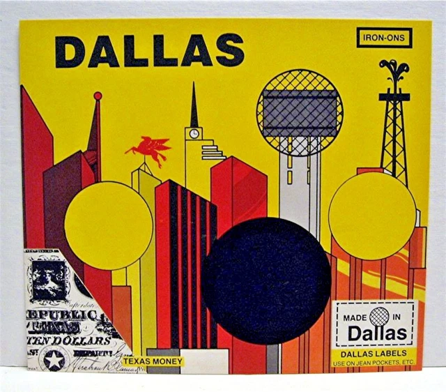 VINTAGE MADE IN Dallas Labels Gumball Vending Machine Toy Sign Old ...