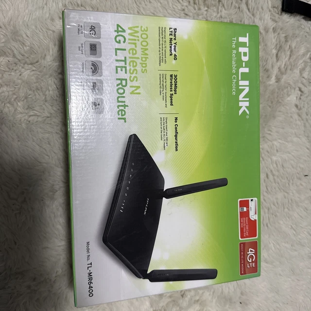 TP-LINK (TL-MR6400 V5) 300Mbps Wireless N 4G LTE Router, SIM Card Slot ...