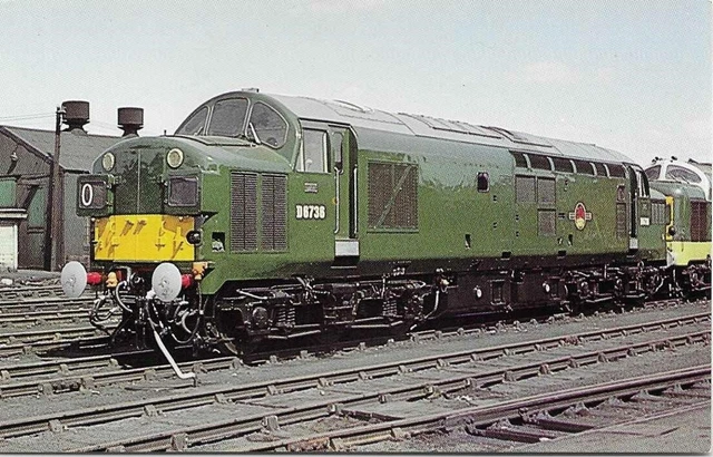 PHOTO POSTCARD OF British Rail Class 37 Diesel Loco No. D6736 at ...