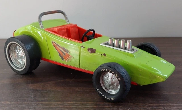 VINTAGE NYLINT SPOILER Roadster Hot Rod Race Car Metal Pressed Steel ...