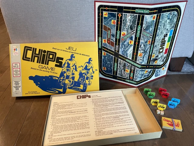 VINTAGE BOARD GAME - Complete 1977 - CHIPS TV Series Game Canadian ...