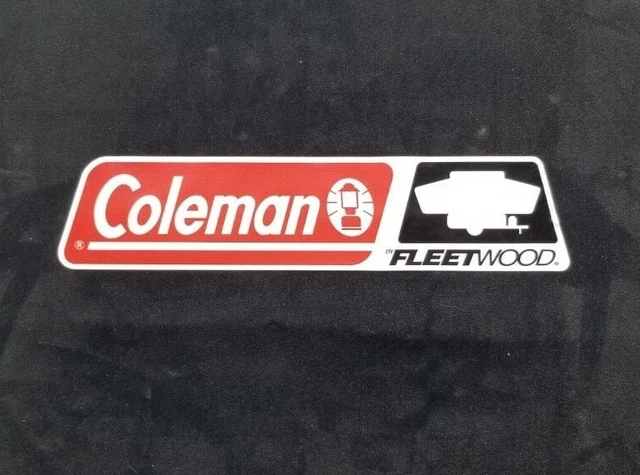 COLEMAN BY FLEETWOOD Sticker label for RV Trailer lantern stove lamp $9 ...