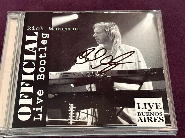 CD DÉDICACÉ SIGNÉ OUI/Rick Wakeman « Official Live Buenos Aires Bootleg ...