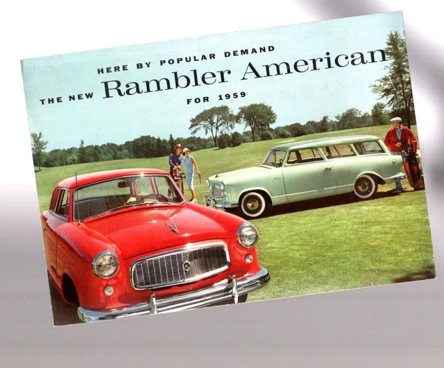 1959 RAMBLER AMERICAN Brochure/Catalog/Flyer: SUPER CLUB SEDAN, STATION ...