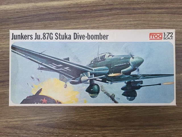 VINTAGE FROG 1/72 Junkers Ju.87G Stuka Dive-Bomber No F195 COMPLETE $22 ...