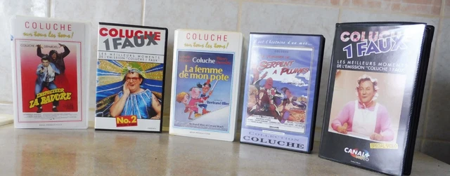 LOT DE 5 cassettes VHS Coluche EUR 13,00 - PicClick FR