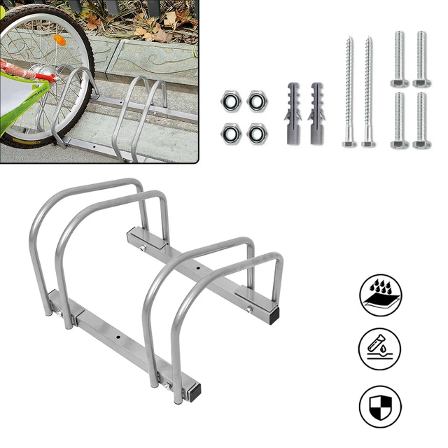 2 RÄDER FAHRRAD Ständer Fahrradständer Rad Boden Aufstellständer Bike Ständer# EUR 17,39 ...