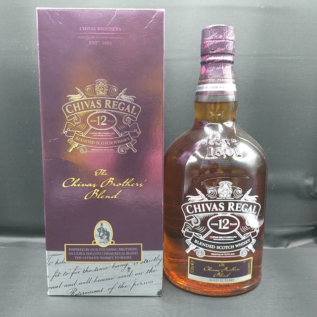 CHIVAS REGAL 12 Years Blended Scotch Whisky 40% Alkohol Scotland OVP 1 Liter EUR 50,00 - PicClick FR