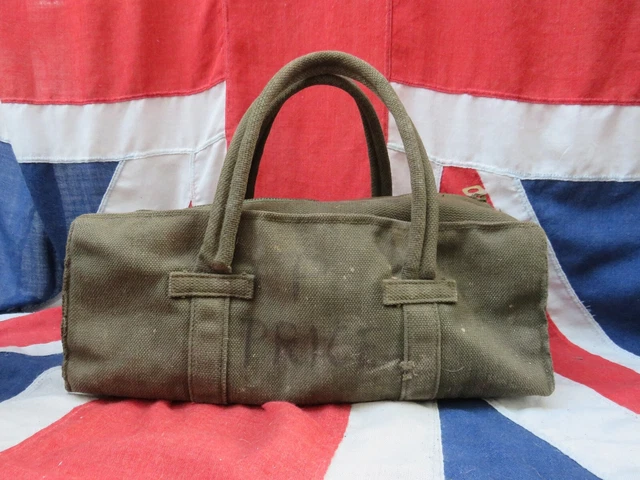 BRITISH ARMY MILITARY Webbing Tool Bag, Jungle Green, WWII Pattern £34. ...