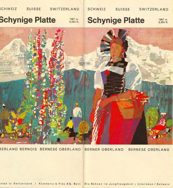 SCHYNIGE PLATTE BERNER Oberland – Schweiz - Kümmerly & Frey AG | Bern ...