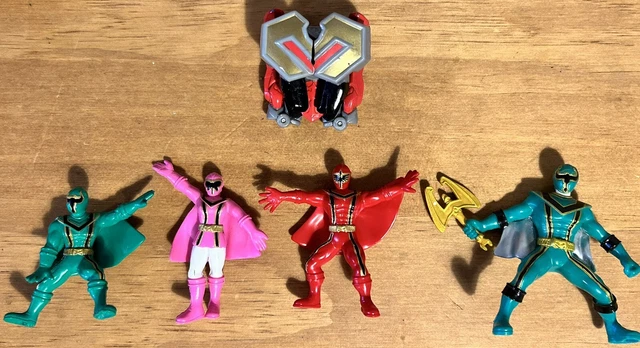 POWER RANGERS MYSTIC Force Phoenix Titan Megazord Red Zord 4” + 4x ...