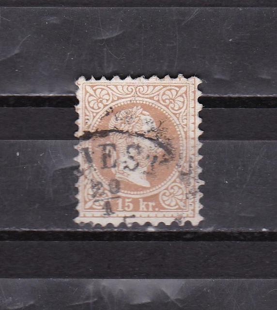 ÖSTERREICH 1874/84: (D) Freimarken Kaiser Franz Joseph feiner Druck 15 ...