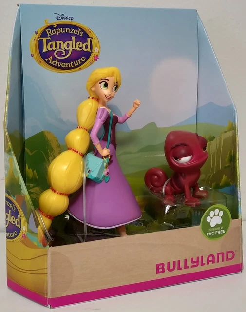 BULLYLAND DISNEY TANGLED Walking Rapunzel & Red Pascal Figurines 13463 ...