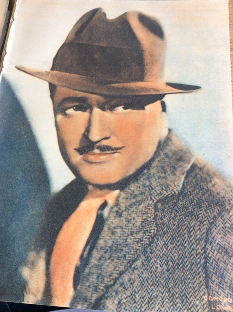 B6A EPHEMERA 1935 Picture Book Plate Film Star Actor Edmund Lowe EUR 3 ...