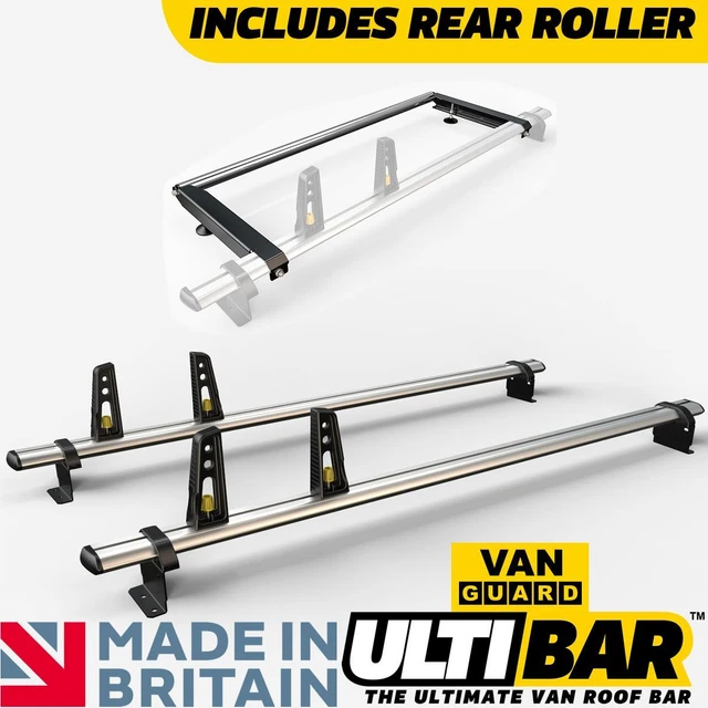 Ford Transit Custom Roof Rack Low Roof 2x Roof Bars Roller Van Guard
