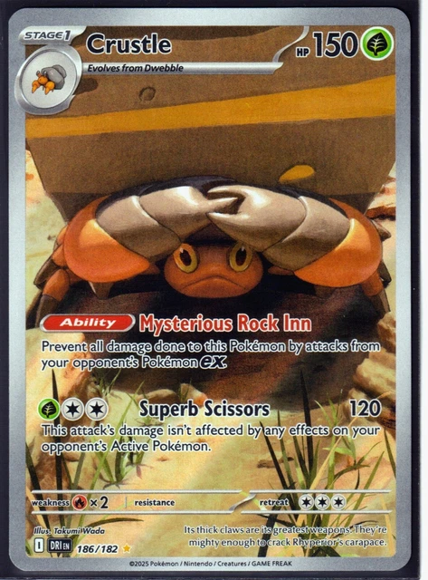 POKEMON CRUSTLE 186/182 Destined Rivals- Special Illustration -Rare ...