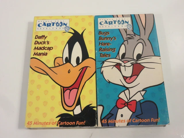 BUGS BUNNY'S HARE Raising Tales & Daffy Duck Madcap Mania 2 Vhs ...