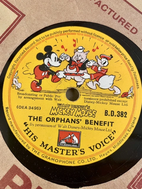 WALT DISNEY MICKEY Mouse 78 Mickeys Grand Opera / Orphan's Benefit Hmv ...