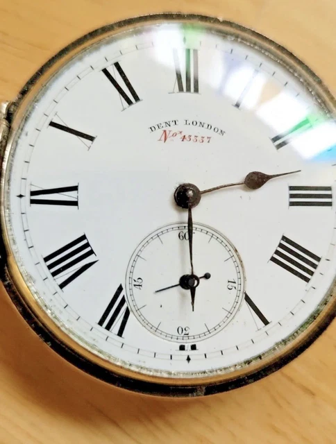 EXTREMELY RARE VICTORIAN British Dent London Pocket Watch 1880s-1890s ...