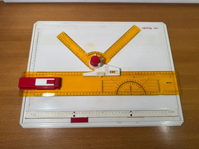 ROTRING RAPID A3 Board + Technical Drawing Head Ruler - Used Original ...