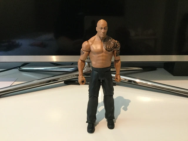 MATTEL WWE DWAYNE "The Rock" Johnson Basic Series (Good Condition) B £9.99 - PicClick UK