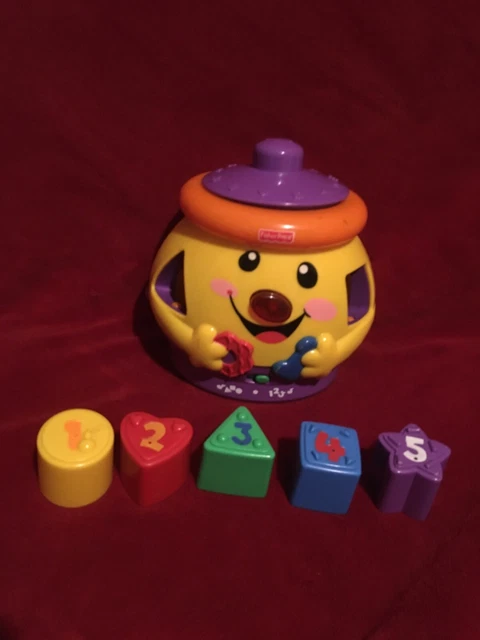FISHER PRICE TALKING cookie jar shape sorter toddler toy fully working ...