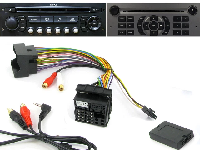 CITROEN C2 C3 C4 C5 MK2 C8 Haut-Parleur Câble Adaptateur 3.5mm Cric ...