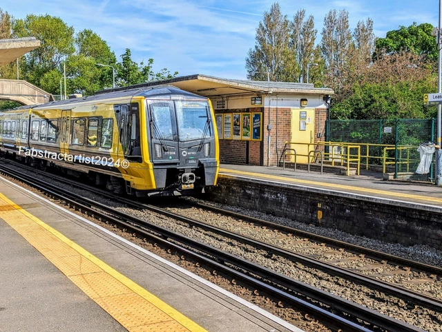 MERSEYRAIL MODERN TRAIN Eurovision 777 008 Photograph Leasowe Station ...