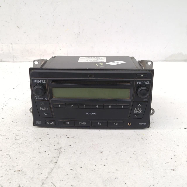 TOYOTA HILUX STEREO/HEAD Unit Single Disc Cd Player (P/N On Face 12848 ...