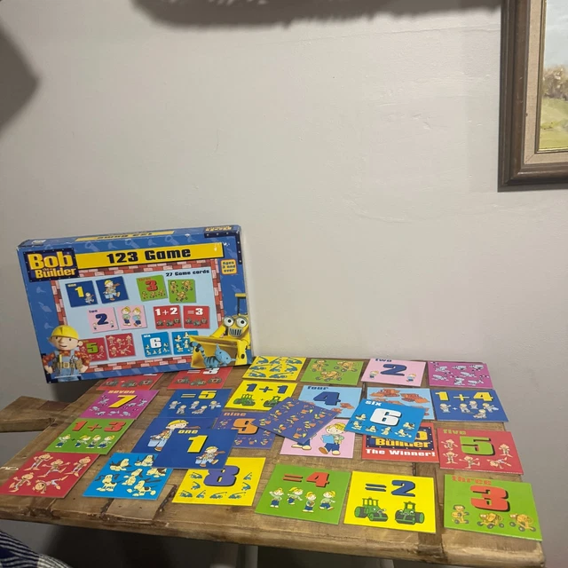 VINTAGE BOB THE Builder Counting Addition Card Game 2002 $12.00 ...