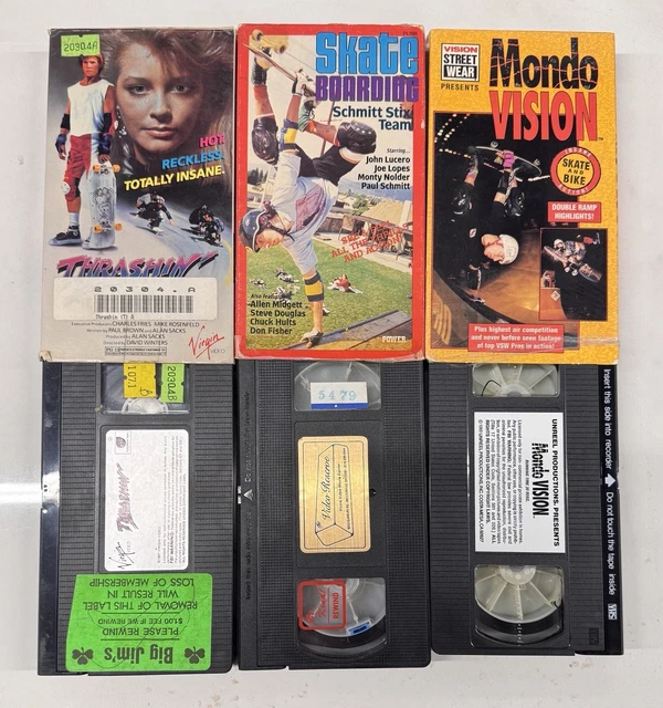 VINTAGE 1986 THRASHIN' VHS Schmitt stix Vhs, Mondo vision VHS Old ...