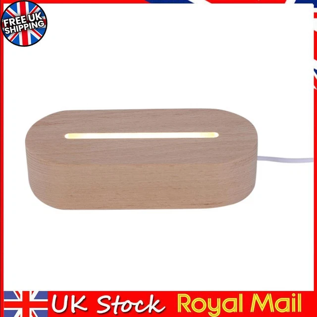 OVAL DISPLAY PEDESTAL - LED Lights Display Base with USB (White Light ...