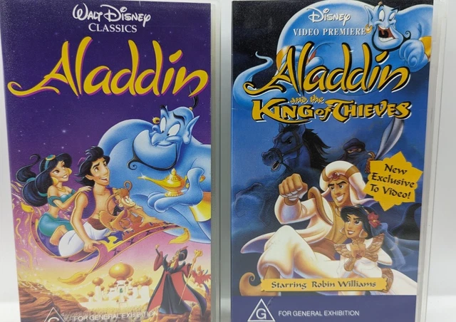 VHS ALADDIN & Aladdin and the King of Thieves Walt Disney Classic VHS £ ...