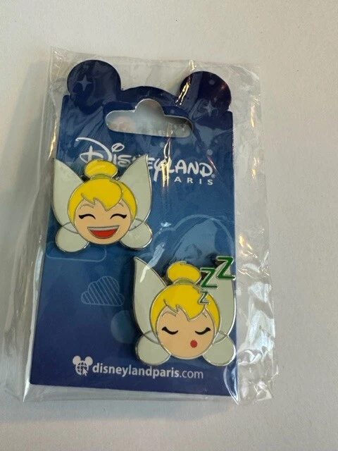 DLP PARIS EMOJI Set Tinker Bell Peter Pan ZZZ Tired Disney Pin (B) £23. ...