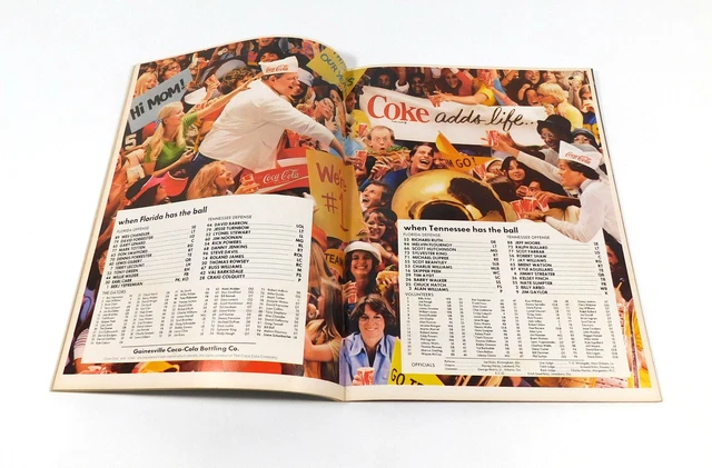 PROGRAMMA DI COLLEGE Football Tennessee A Florida 10-22-77 204971 EUR ...