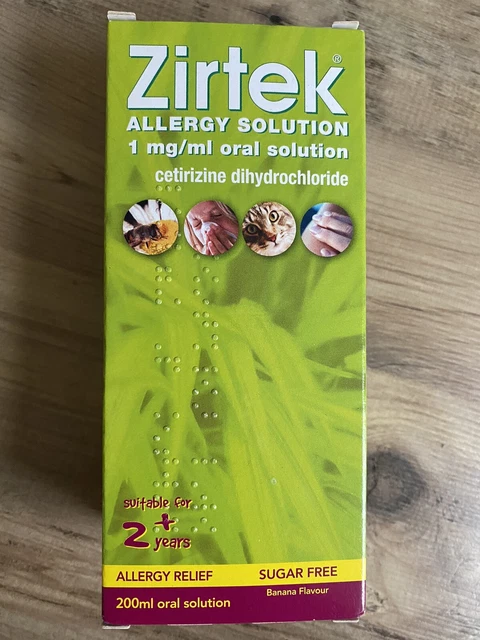 ZIRTEK ALLERGY LIQUID solution 200ml Syrup children 2+ & adults - Hay ...