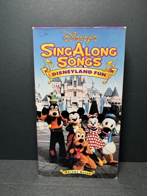 DISNEY SING ALONG Songs Disneyland Fun Volume Seven 1993 VHS Tape £9.17 ...