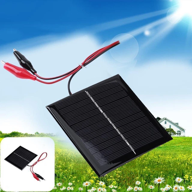 MINI 5.5V 1W Solar Cell Solar Panel System DIY Battery Cell Charger ...