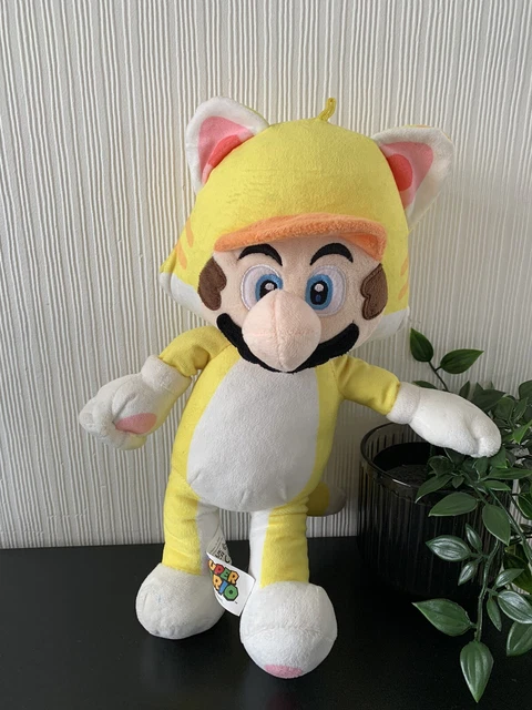 SUPER MARIO MARIO In Yellow Cat Suit Plush £10.00 - PicClick UK