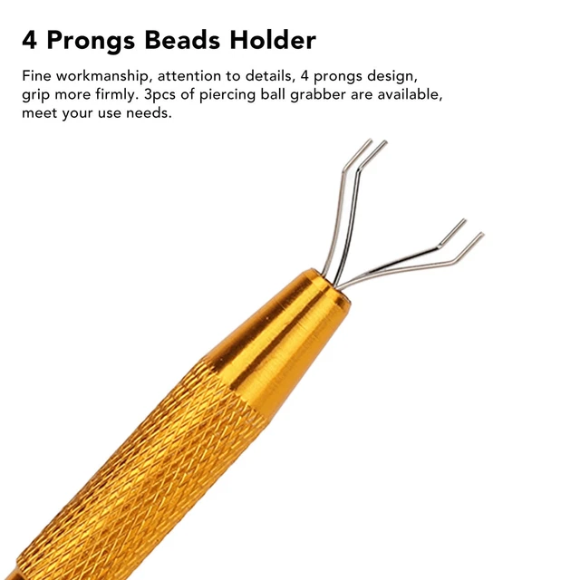 PIERCING BALL GRABBER Bead Grabber Ergonomic Alloy For Body Piercing ...