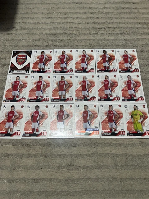 TOPPS MATCH ATTAX 2024/2025 24/25 Arsenal Full Team Base Captain Badge ...